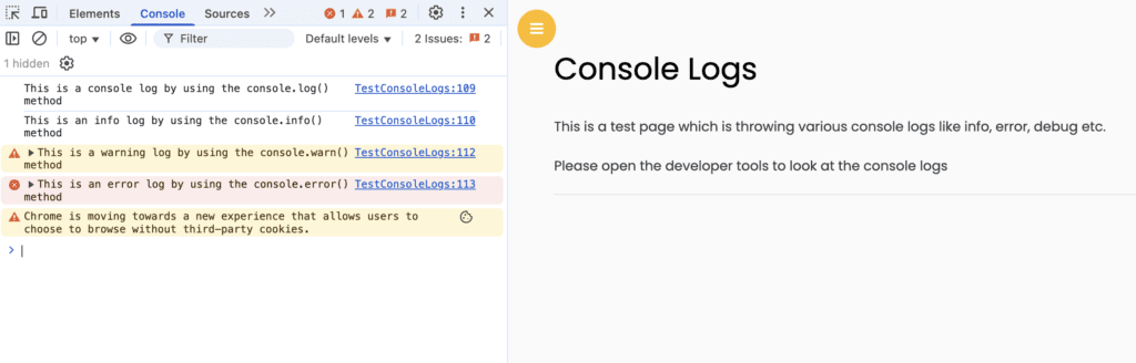How to capture console logs in Selenium Python? - Codekru